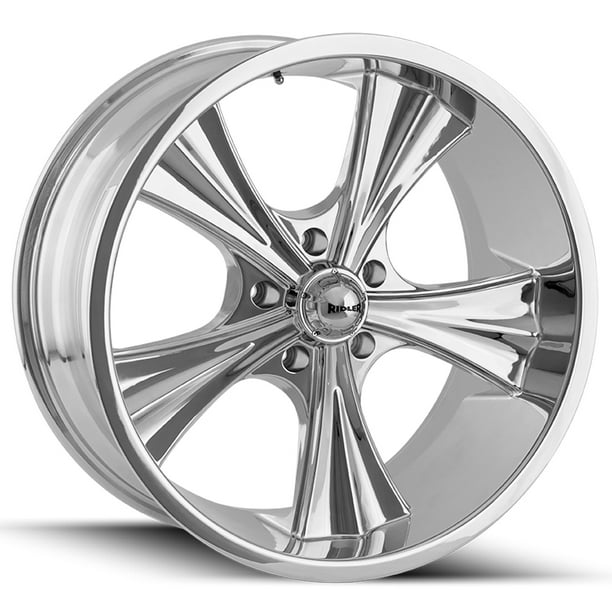 Ridler 651 18x9.5 5x5" +0mm Chrome Wheel Rim 18" Inch - Walmart.com ...
