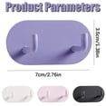 Adhesive Hooks, Heavy Duty Metal Holder for Bathroom Kitchen, 2.7 × 1.4 ...