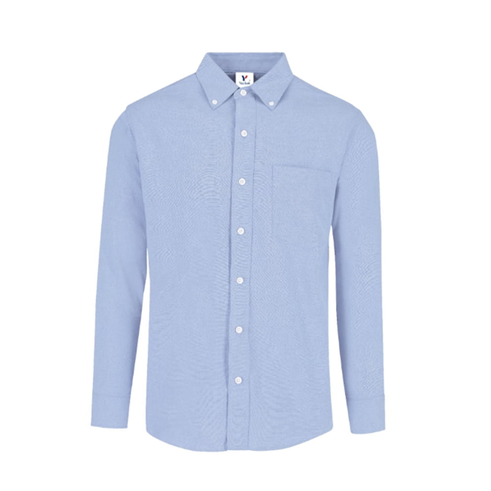 Camisa Oxford Manga Larga Yazbek Color Azul Cielo Talla Grande C0605 ...