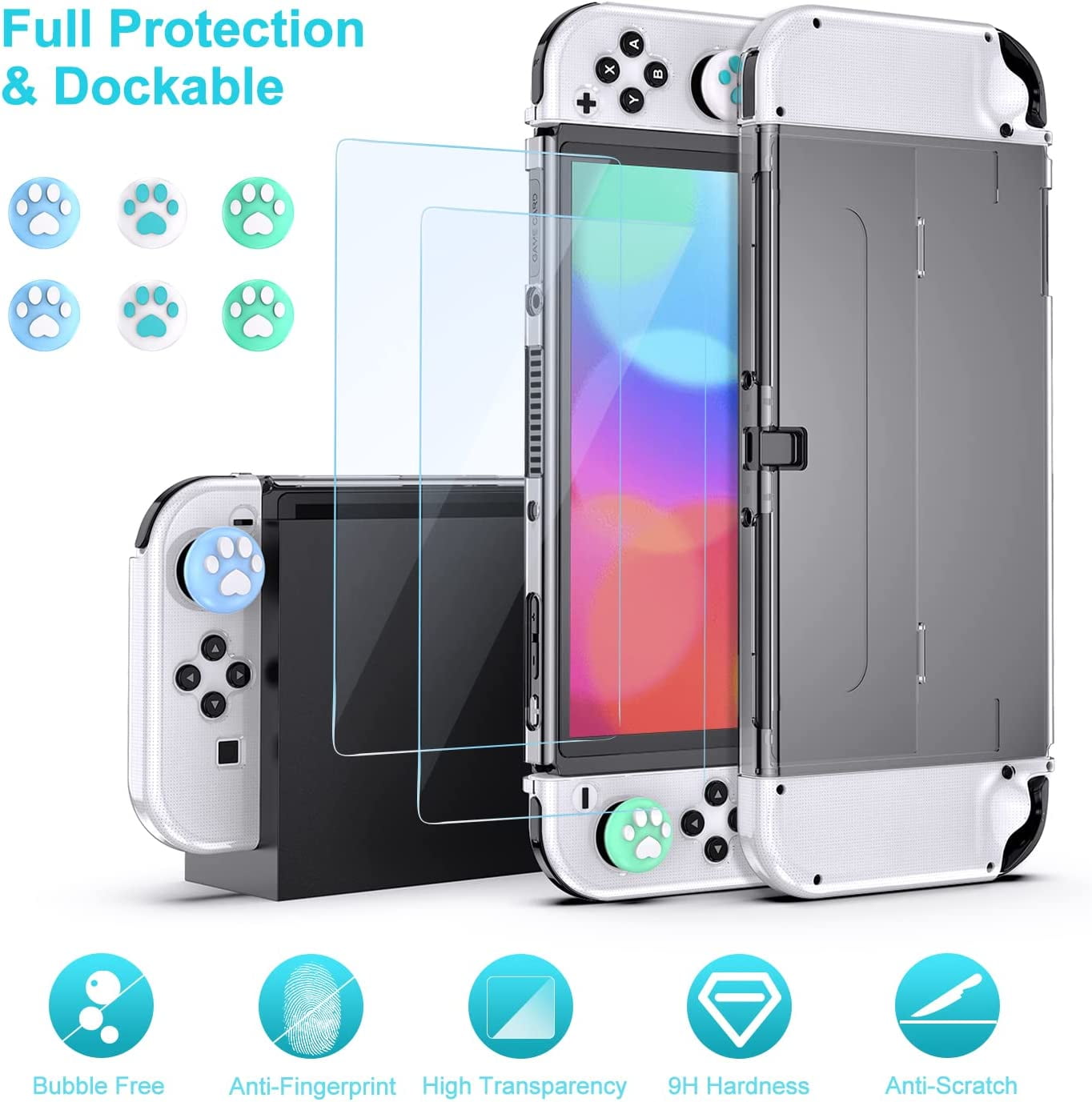 Buy Switch OLED Accessories Bundle- innoAura 18 in 1 Switch Bundle with ...