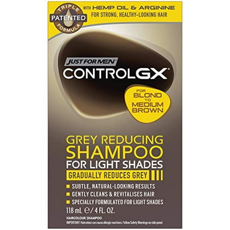 Just For Men Control GX Grey Reducing Shampoo, For Lighter Shades of ...