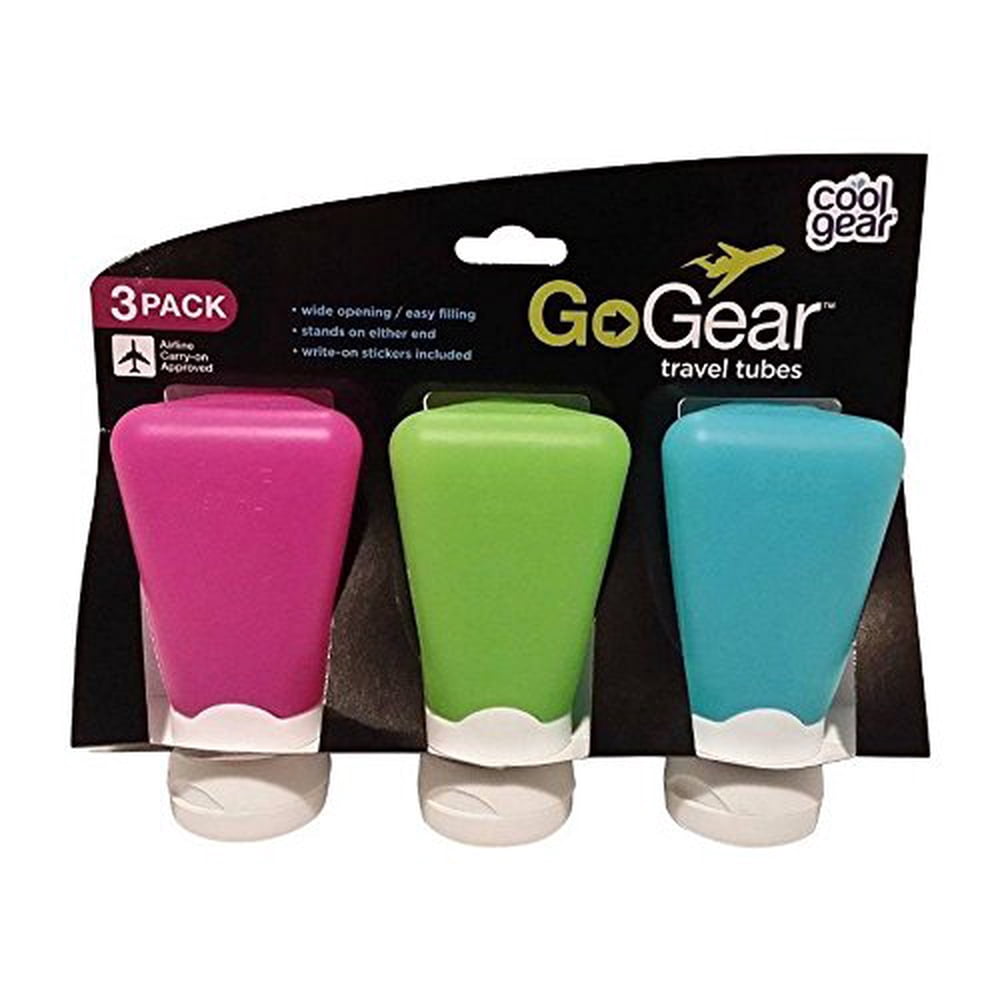 Go Gear - Cool Gear Go-Gear Silicone Squeezable Travel Tubes (3 oz - 3 ...