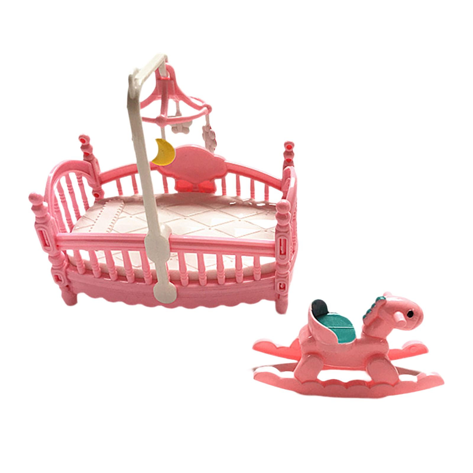 Click here for Dynwaveca Mini Dollhouse Bed And Rocking Chair Hob... prices