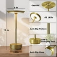 Cordless Rechargeable Table Lamp,Portable Desk Lamp Dining Table Light ...
