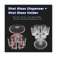 Party Drink Dispenser with 6 Shot Glasses Set - Acrylic Touchless ...