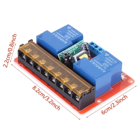 2 Channel Relay Relay Switch High Low Control Relay with Four Mounting ...