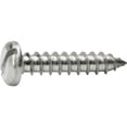 #4 x 5/8" Pan Head Sheet Metal Screws, Slotted Drive, Stainless Steel ...