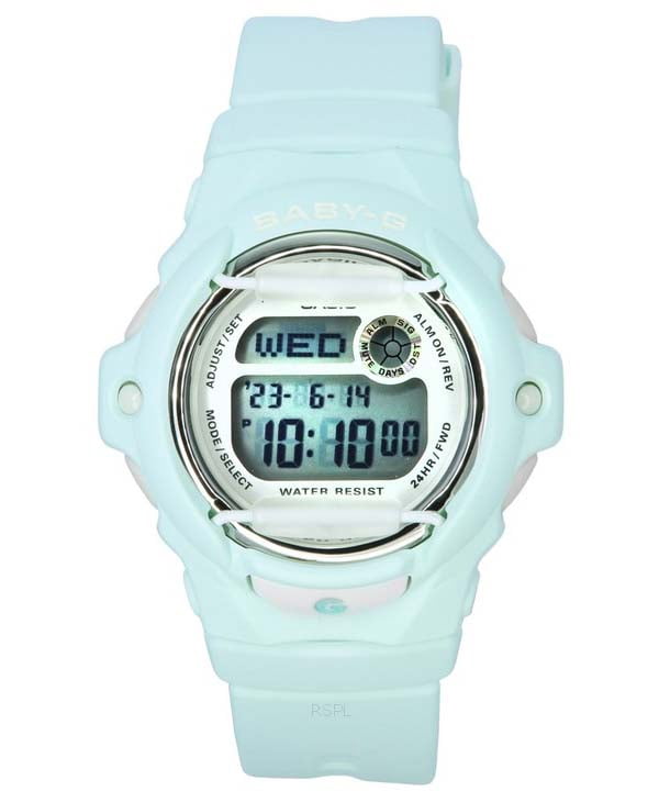 Casio Baby-G Digital Pastel Green Resin Strap Quartz BG-169U-3 200M ...