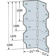 2 Pack Simpson Strong Tie CPT66Z 6x6 Concealed Post Base with Pins ...