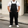 Avirosel Men's Casual Classic Denim Long Pants Work Overalls Adjustable ...