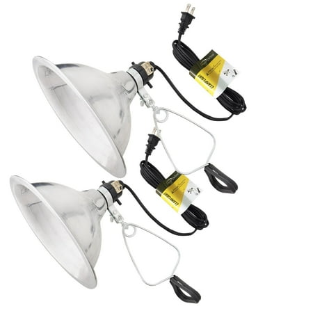 Simple Deluxe Brooder and Heat Clamp Lamp Light 2 Pack with 8.5 Inch ...