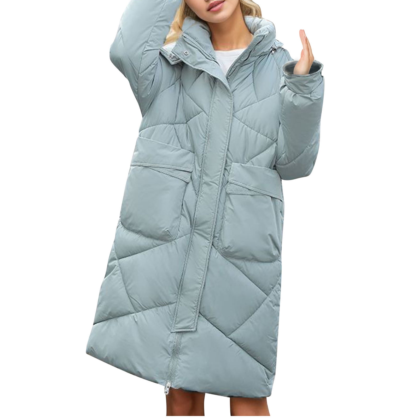 Click here for Faiwad Thick Warm Quilted Coat For Women Plus Size... prices