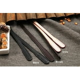 22.8 Genuine Leather Narrow Style Shoulder Bag Handles, Black (40-5815 ...