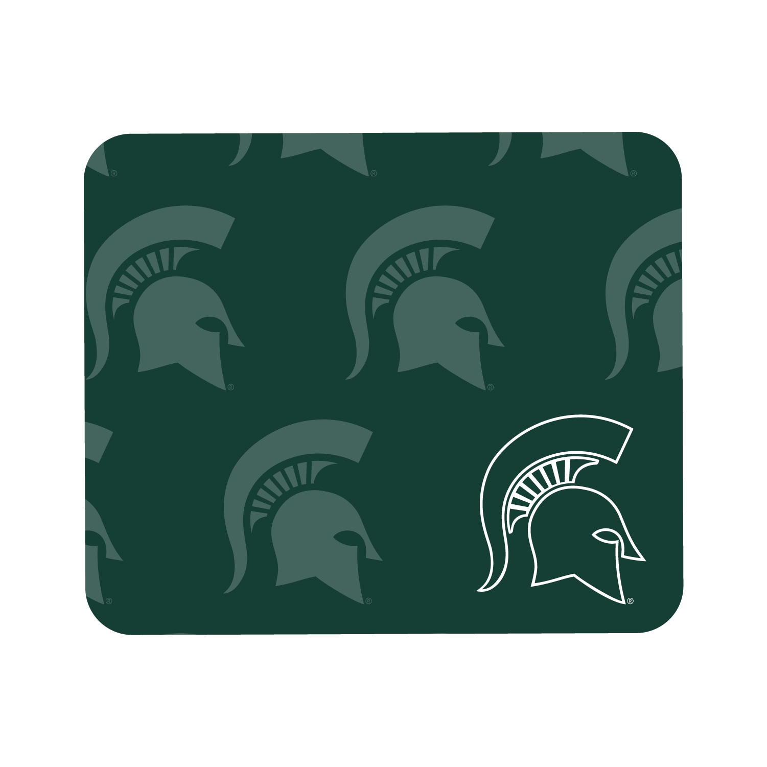 Green Michigan State Spartans Echo Logo Mouse Pad - Walmart.com