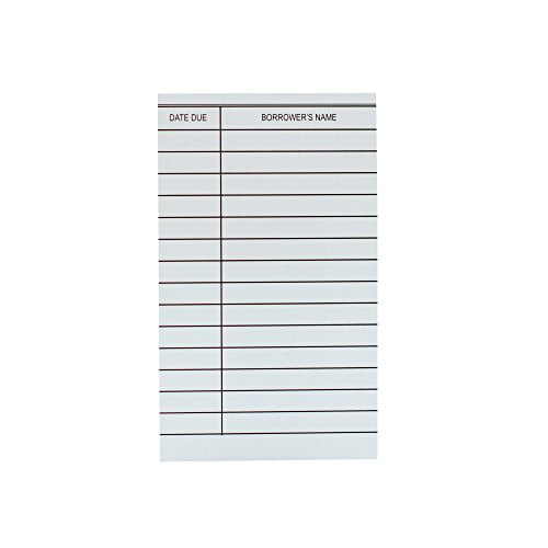 Printable Library Check Out Cards