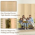 6-Panel Room Dividers，6 ft Office Partition Walls Bamboo Divider ...