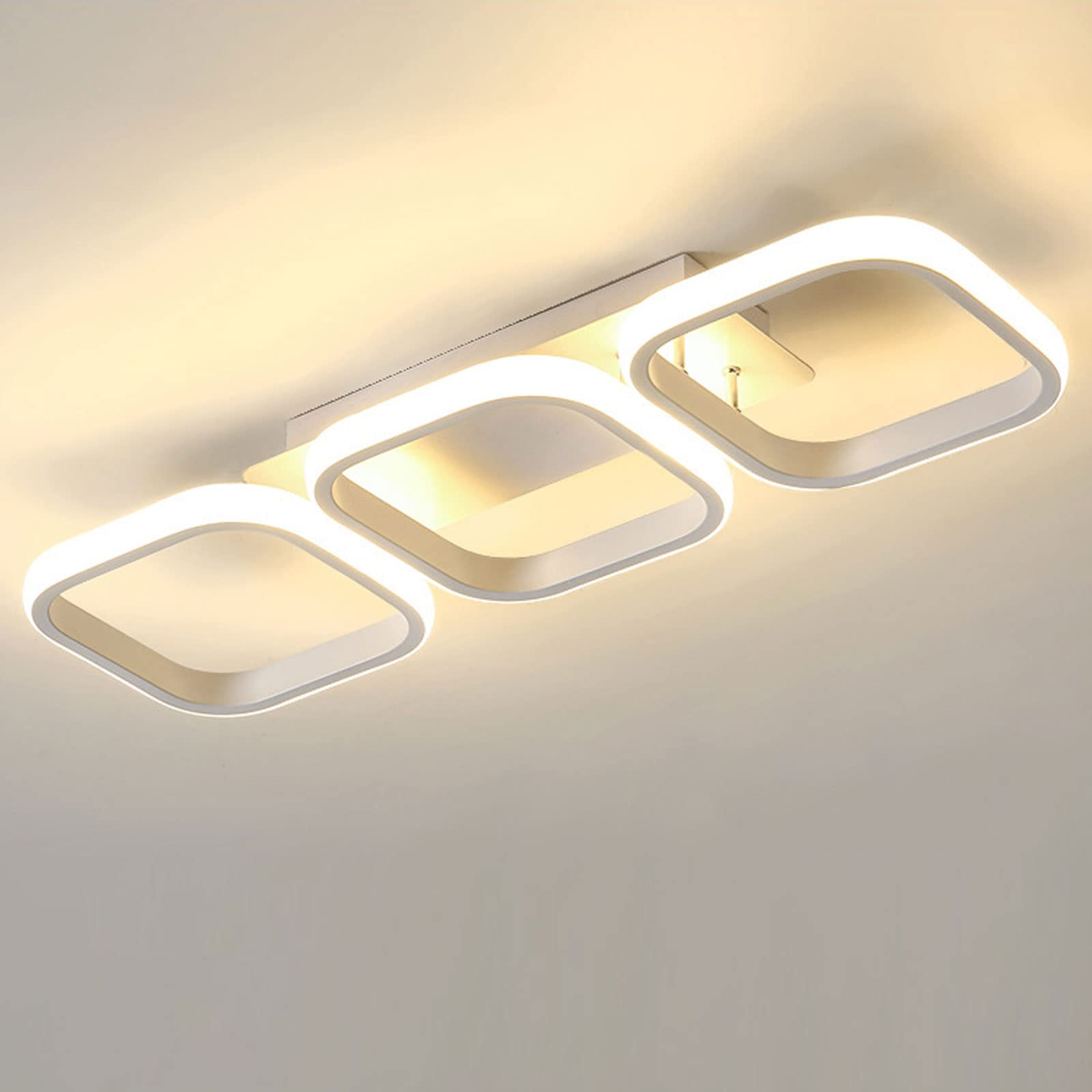 ADISUN LED Flush Mount Ceiling Light Modern Square Lighting Fixture ...