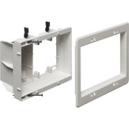 Arlington Two Gang Recessed TV Box with Power, Low Voltage & Electrical ...