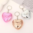 ANXPTIME Glowing Heart Glass Ball Keychain Reflective Sphere Portable ...