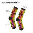 Adobk Colorful Tie Dye Stained Glass 1 Print Crew Socks Crew Casual