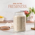 Extra Large Mason Jar - 1 Gallon Glass Wide Mouth Jar with Airtight ...