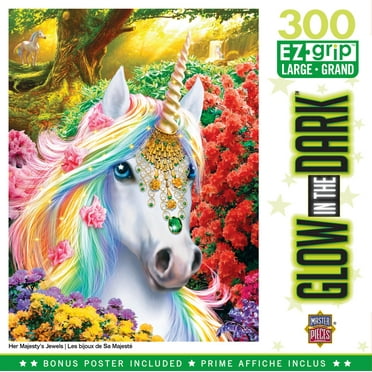 MasterPieces 500 Piece Glow in the Dark Puzzle - Unicorns Retreat - 15 ...