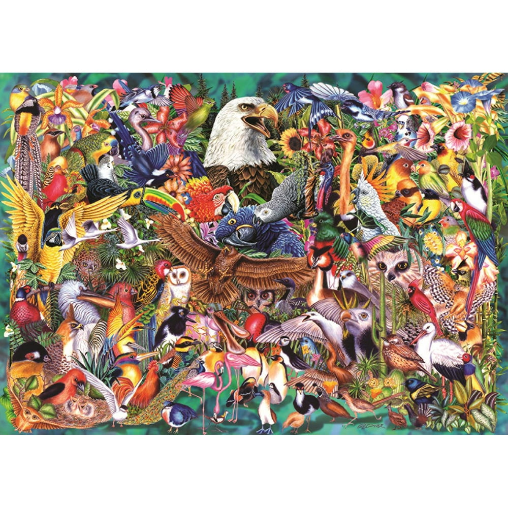 Jumbo Animal Kingdom 1000 Piece Animals & Wildlife Jigsaw Puzzle ...