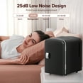 Auseo Mini Portable Fridge Personal, Countertop, 4L/6 Cans, Cooler ...