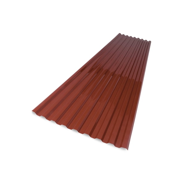 SUNTUF 26 in. x 6 ft. Burgundy Polycarbonate Roof Panel - Walmart.com