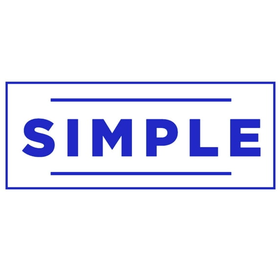 Printtoo Simple Self Inking Rubber Stamp Pre-Inked Office Stamp- Home ...