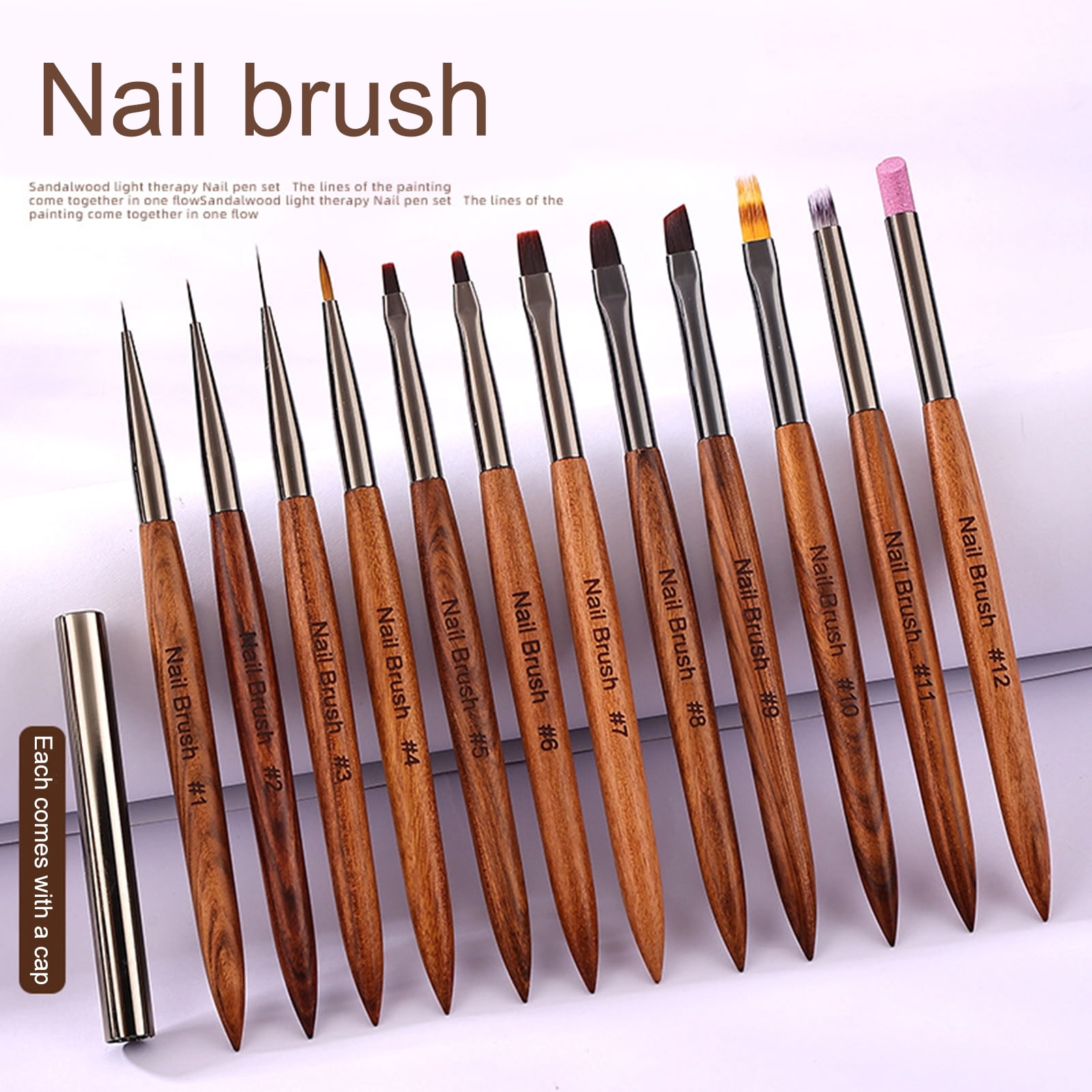 Waroomhouse Manicure Pen Soft Bristles No Marking Non-shedding DIY with ...