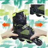 Mongoose Boys' Small Inline Rollerblade Skates, Green with Locking ...