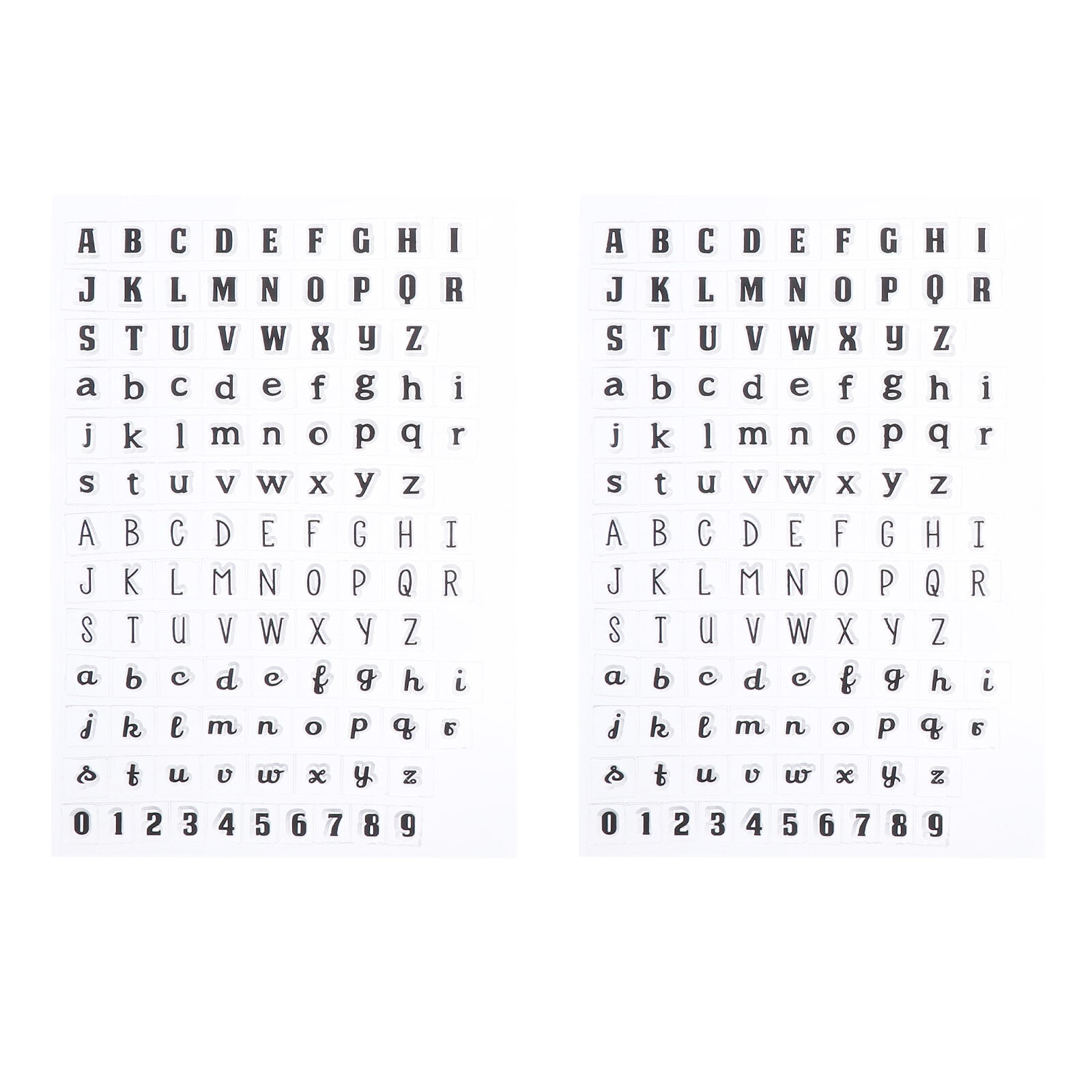 Alphabet clear stamp 2pcs Small Alphabet Clear Stamp for Cards Making ...