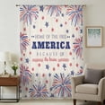 Independence Day Semi Sheer Curtains Drapes for Living Room,Bedroom ...