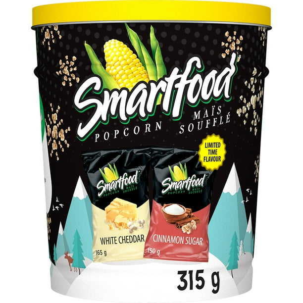 Smartfood Popcorn TINS Cheddar & Cinnamon - Walmart.ca