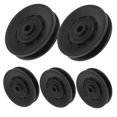 HAMPPLIES 5Pcs Pulley Wheel Cover Black PA6 Fitness Equipment Bracket ...