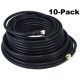 iMBPrice (Pack of 10) RG6 Coaxial Extra Long Patch Cable (50 Feet) with ...