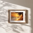 Beach Sunset Abstract Landscape Canvas Painting Print Wall Art for ...