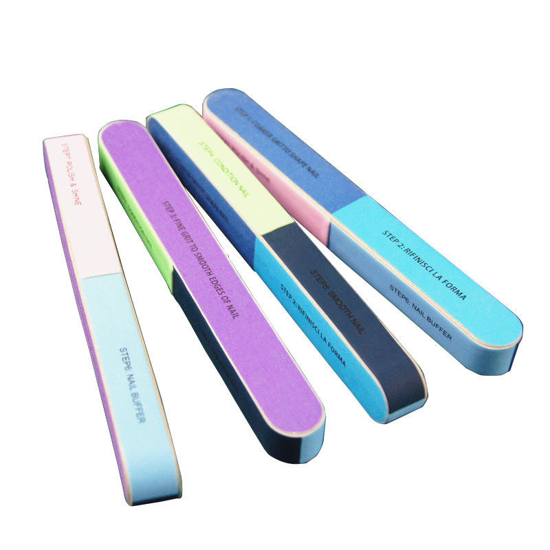 Cribun 7 Way Nail File and Buffer Block Nail Buffering Files 7 Steps ...