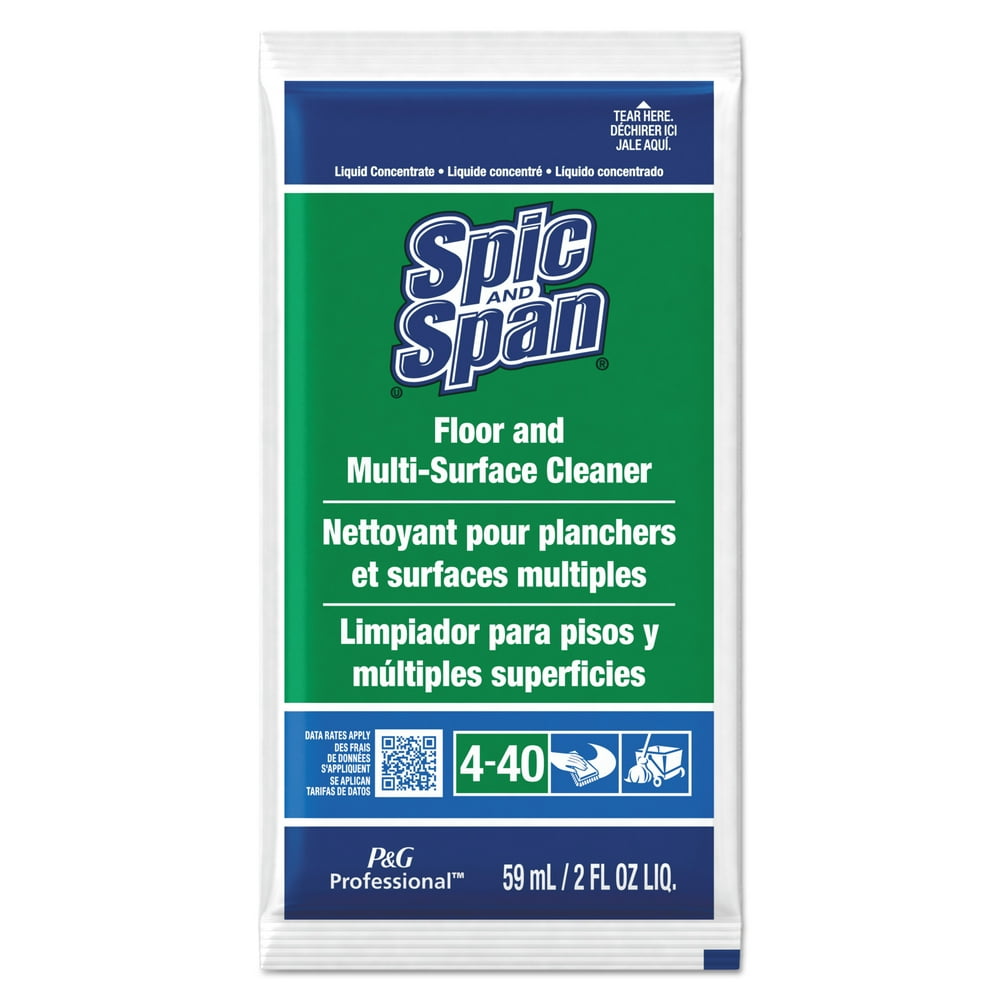 Spic and Span Liquid Floor Cleaner, 2 oz Packet, 120/Carton - Walmart.com - Walmart.com