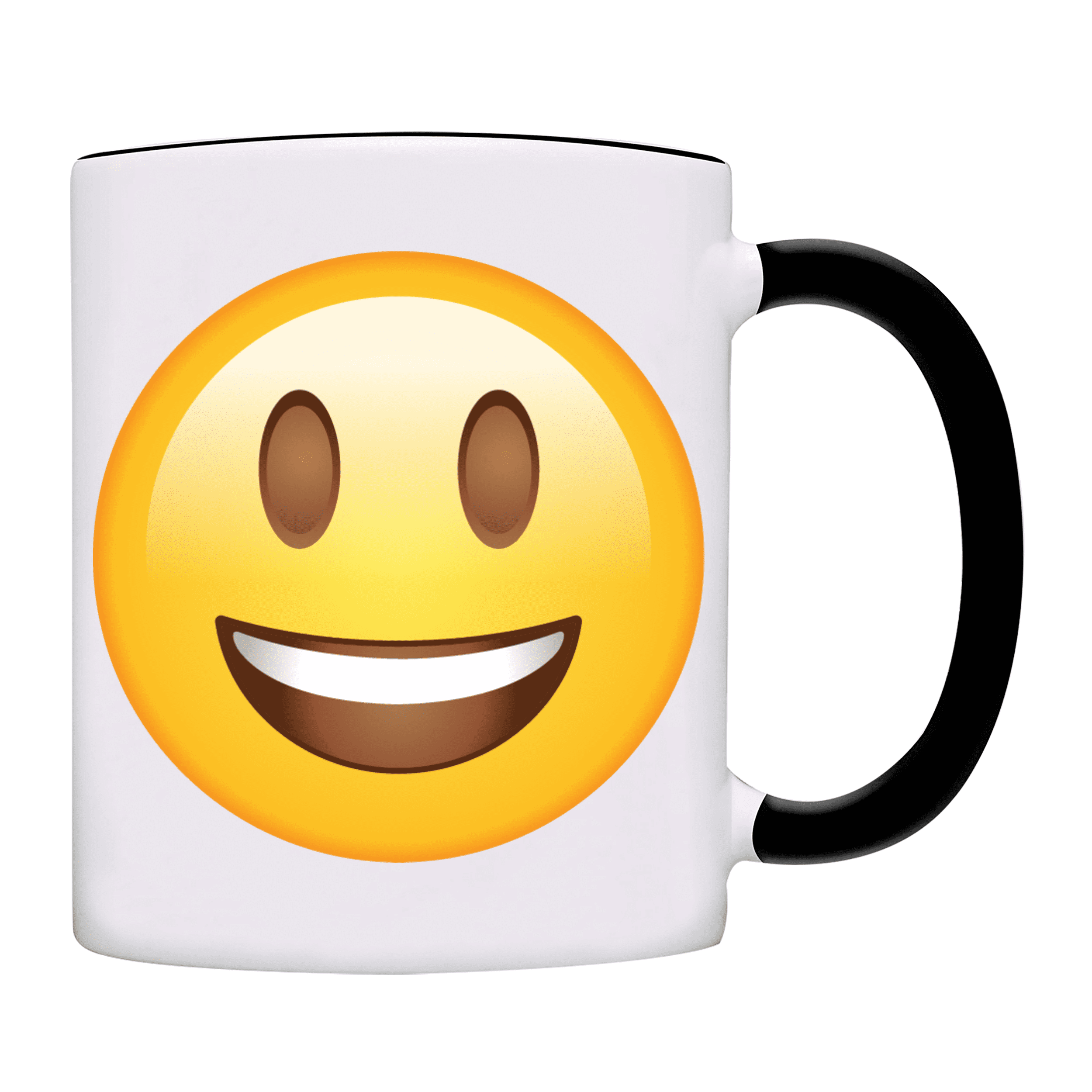 Funny Smile Face Text Image We send each other Coffee Mug-0165-Black ...