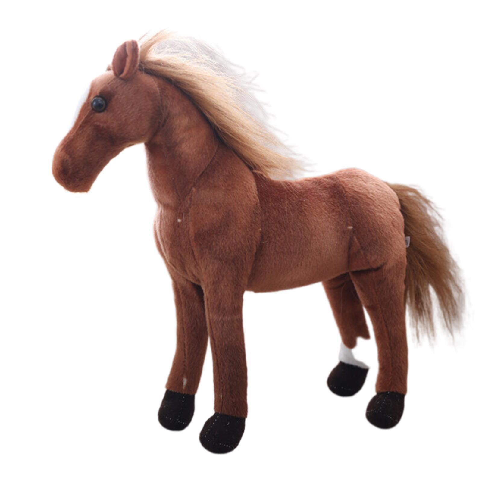 Sehao Simulation Horse Plush Toy 4 Styles Stuffed Animal Plush Toys ...