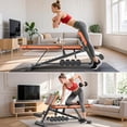 Roman Chair, Adjustable Weight Bench Back Extension Machine for Home ...