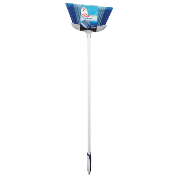 Mr. Clean Deluxe Angle Broom, 5 1/2" Bristles, 55.37", Metal Handle ...