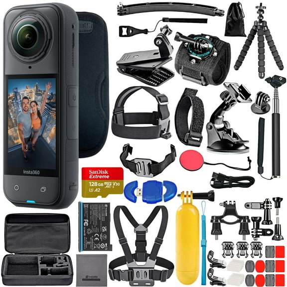 Insta360 X5 360 Action Camera, 8K 30fps, 72MP, Waterproof 15m ...