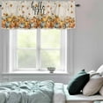 Kitchen Valances for Window, Fall Thanksgiving Pumpkin Light Filtering ...