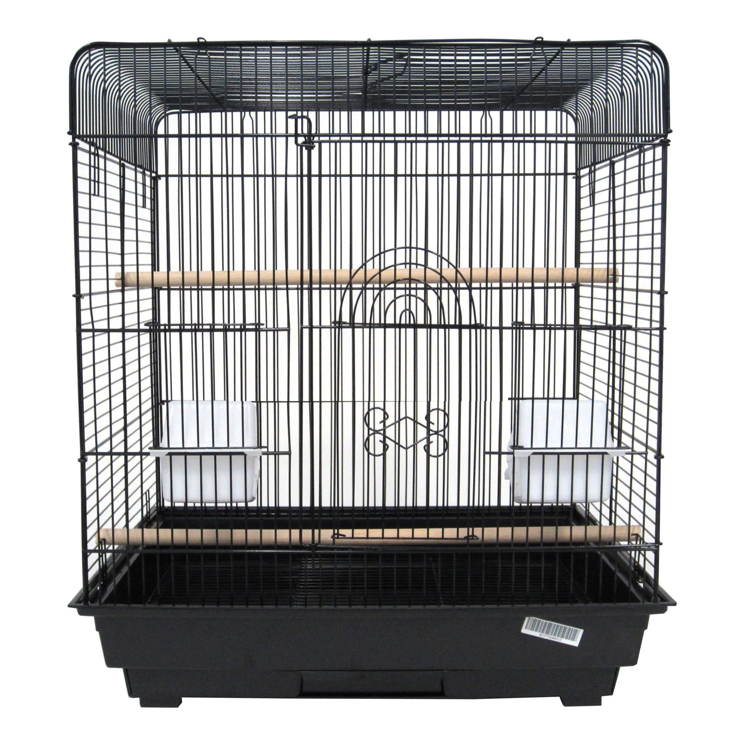 1914 1/2" Bar Spacing Flat Top Small Bird Cage - 20"x16" In Black ...