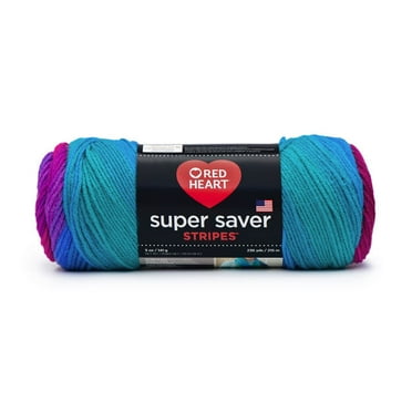 Red Heart Super Saver Yarn - Favorite Stripe, Multipack of 6 - Walmart.com