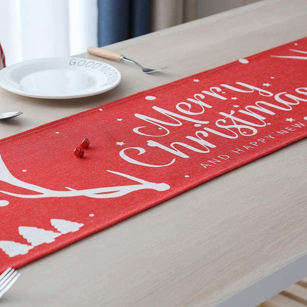 Click here for Xuxuxiangxiang Red Christmas Table Runner  Table R... prices