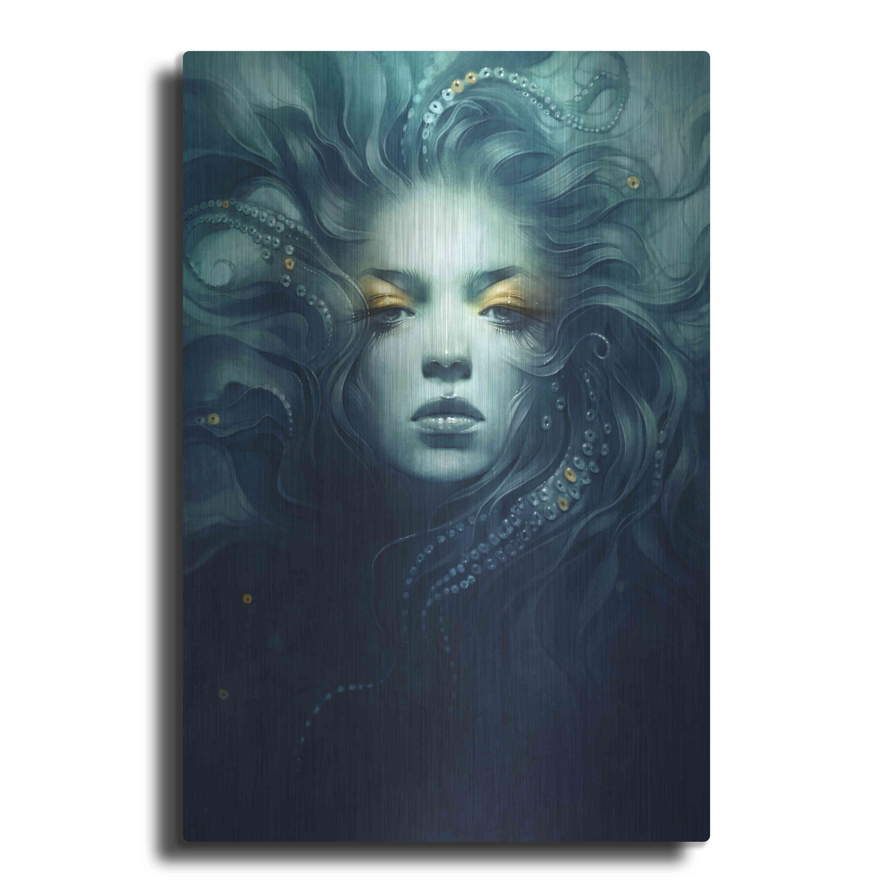 Luxe Metal Art 'Ink' by Anna Ditman, Metal Wall Art, 24"x36" - Walmart.com